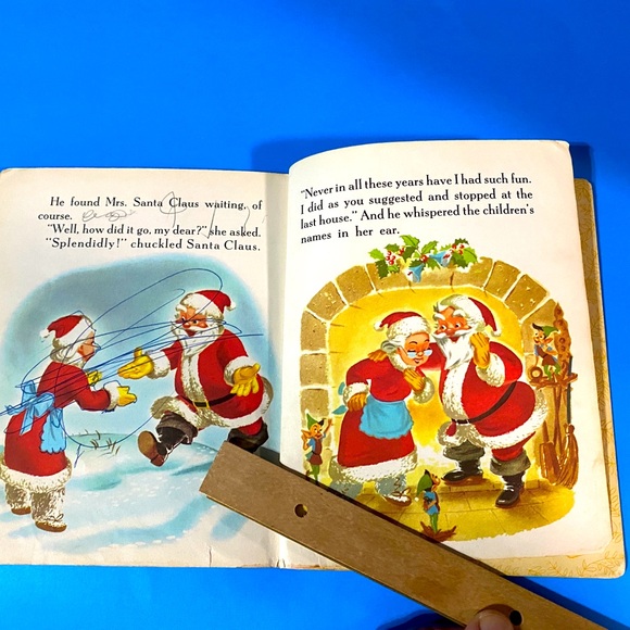Disney | Holiday | Walt Disneys Vtg 95 Santas Toy Shop A Little Golden ...